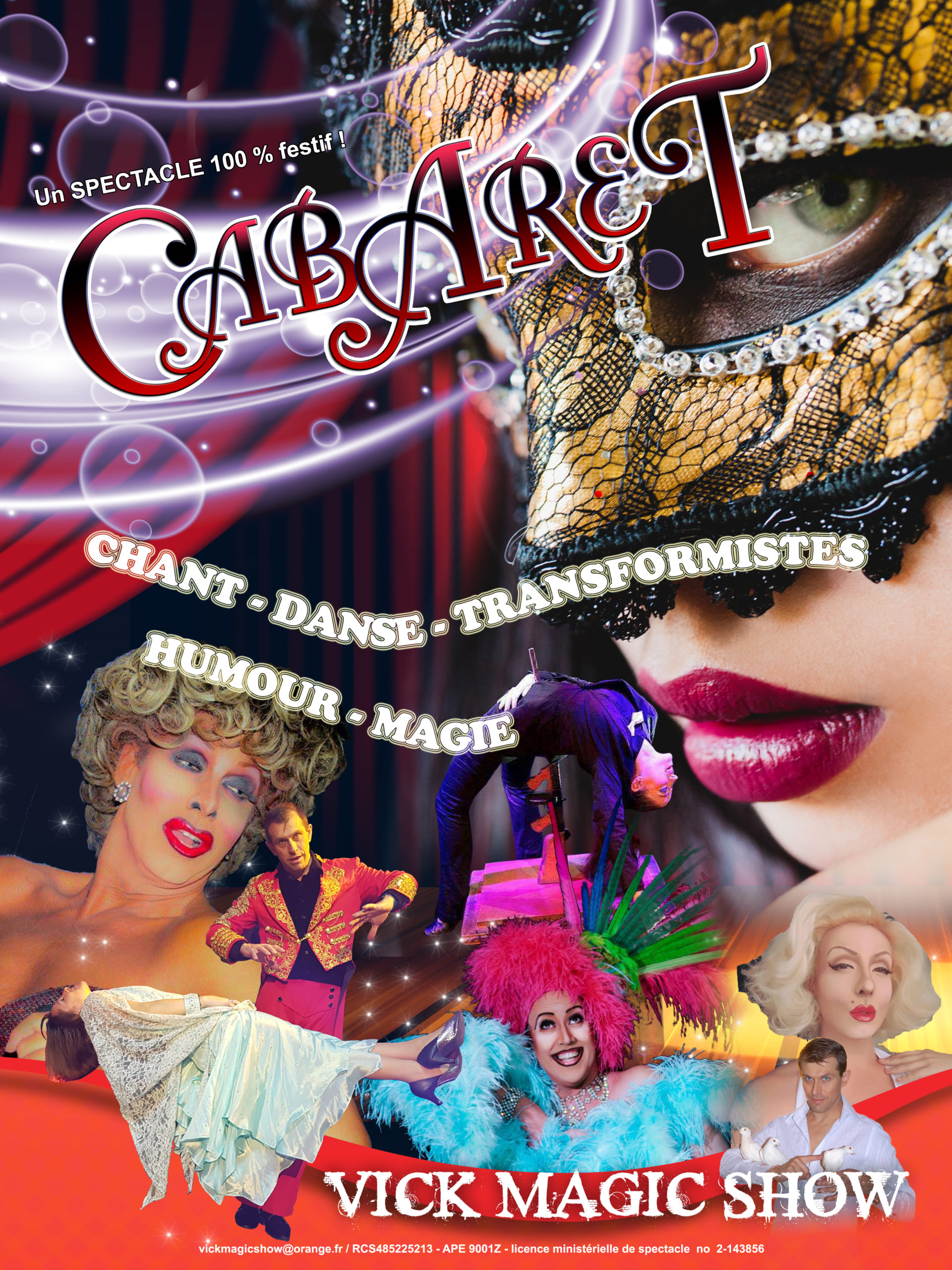 Spectacle cabaret music-hall - Vick Magics Show Officiel